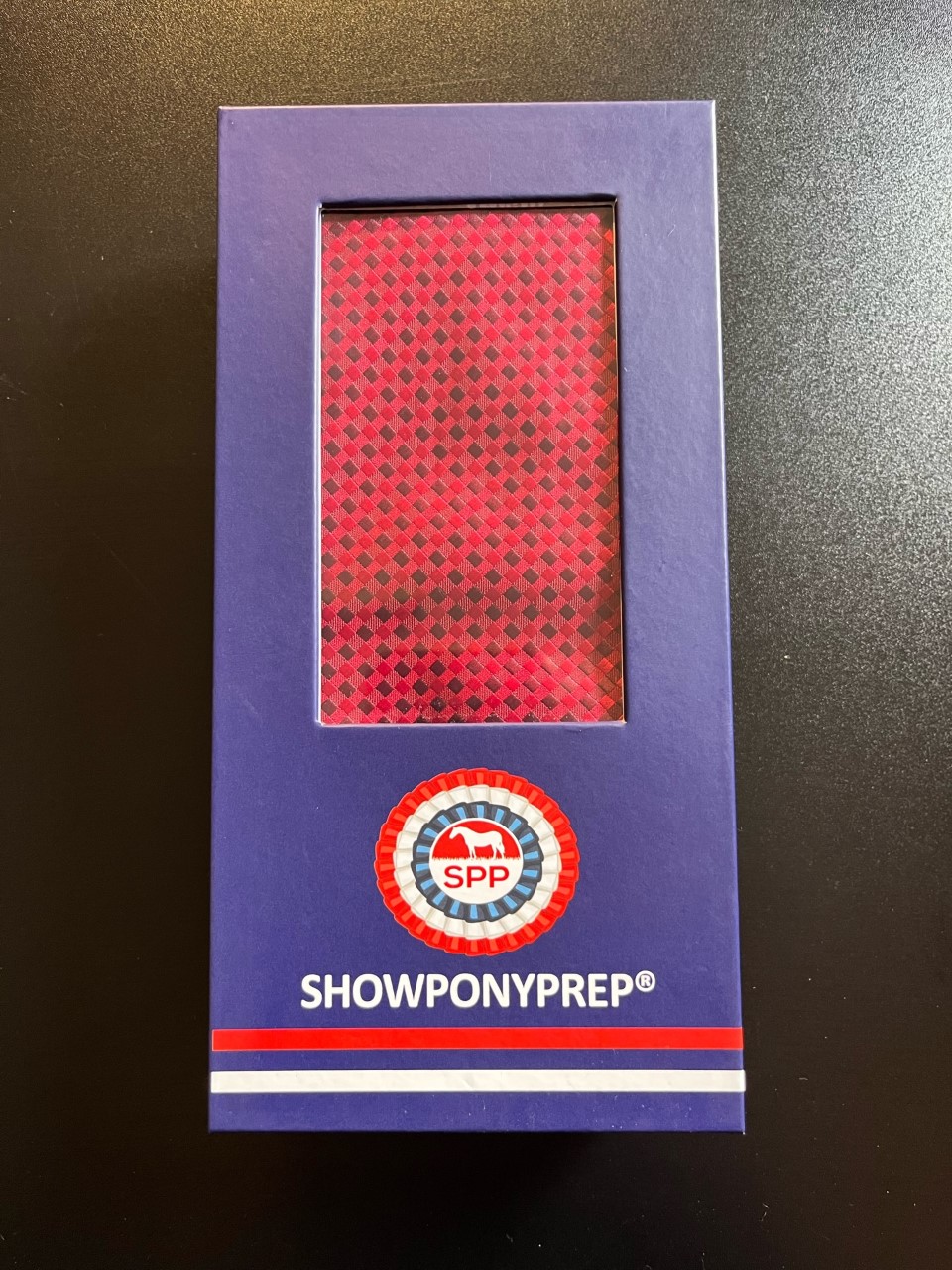 Show Pony Prep Zip Tie (Red Checked) – Elite Equine Tack Emporium